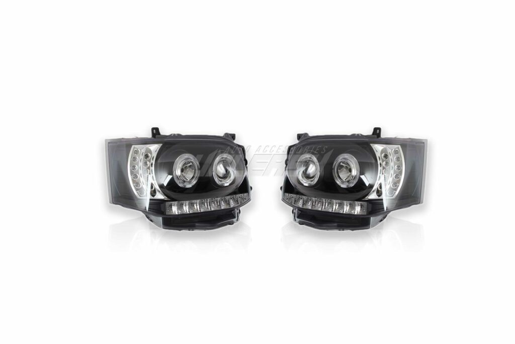 LED Head lights for Toyota Hiace 2010-2014 Style A - Unleash Auto ...