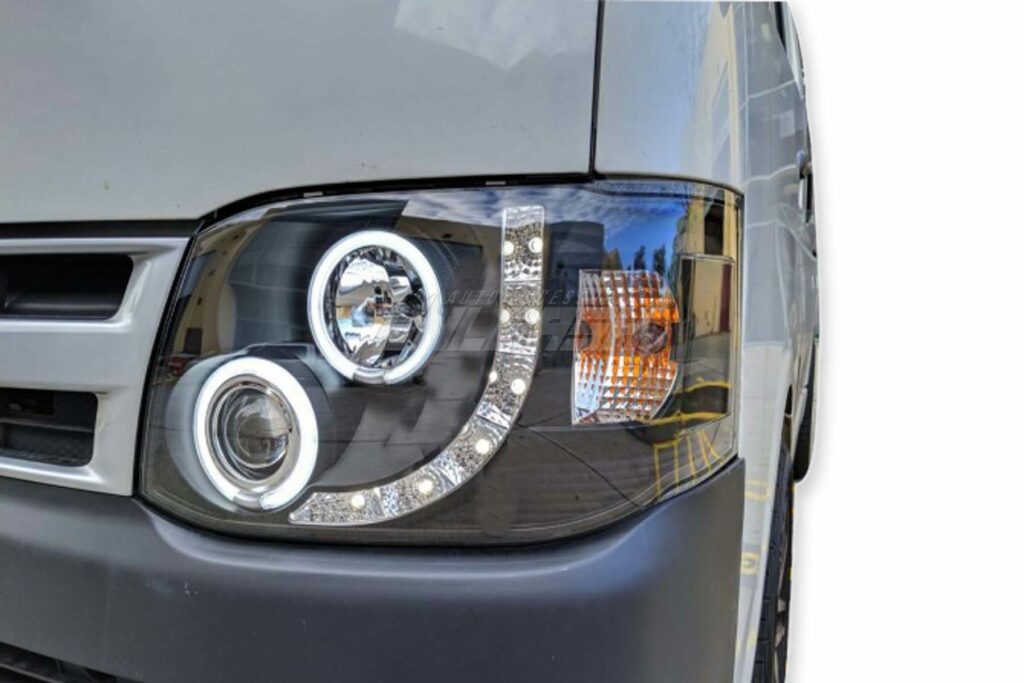 LED Head lights for Toyota Hiace 2010-2014 Style D - Unleash Auto ...