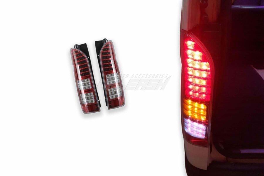 LED Tail lights for Toyota Hiace 2005 - 2018 Style C - Unleash Auto ...
