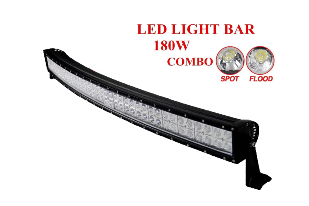 44 Inch LED Curved Light Bar 188W Spot Flood Combo Beam Cree LED ...